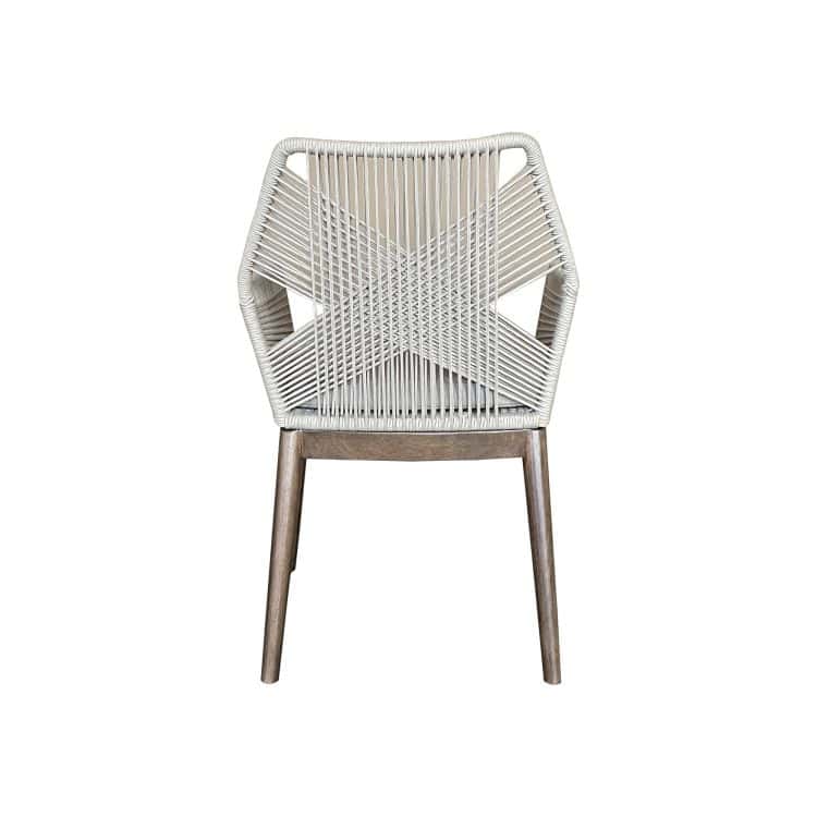 Leisure Wooden Rope Weave Dining Chair - Hoolnn